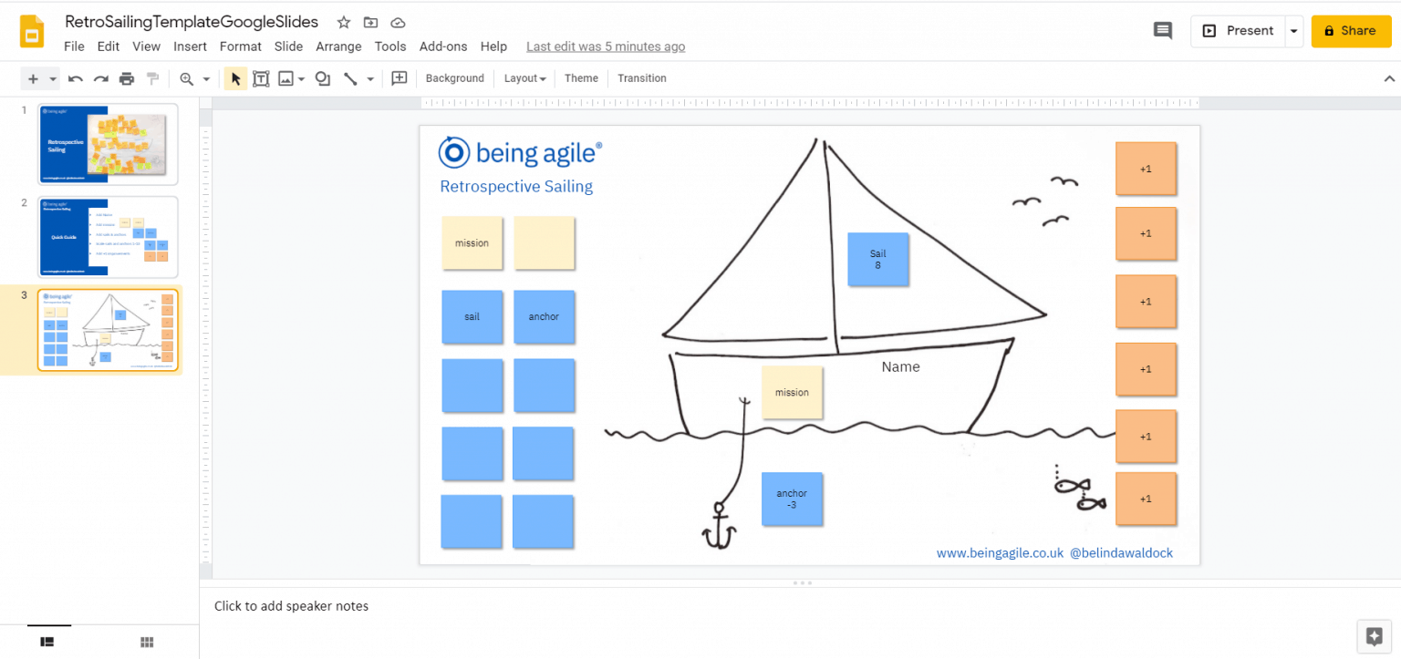 Retrospective Sailing Game : Step by Step Guide, Video & Examples - Agile