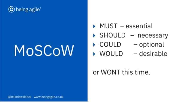 Agile Planning - Prioritisation - Moscow & Urgent/Important